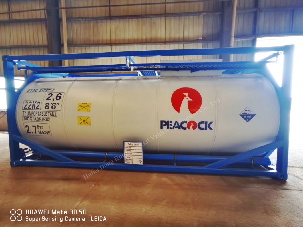 ISO Standard 20FT T7 T14 LDPE PTFE Lined Tank Containers for Chemical ...