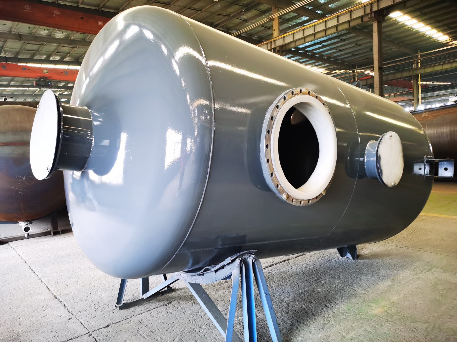 Customizing Chemical Reactor Tank Lined LDPE or PTFE F4 (Mixing Vessel ...