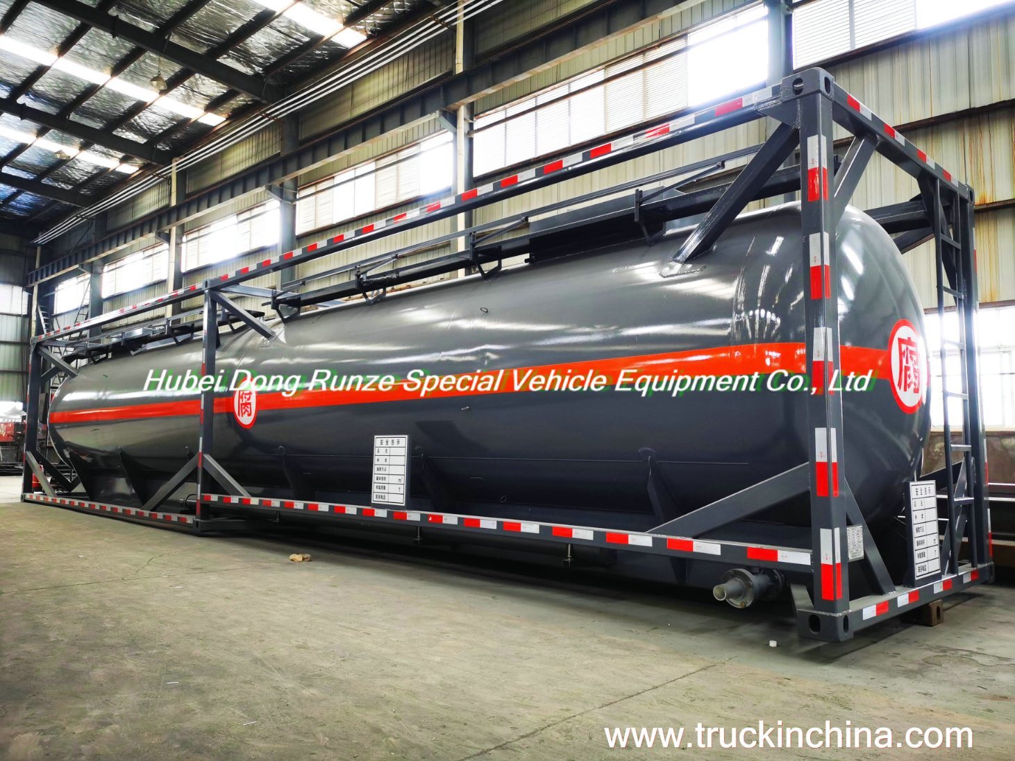 40FT 38KL Lined PE Tank Container for Un 3453 Phosphoric Acid H3po4 ...