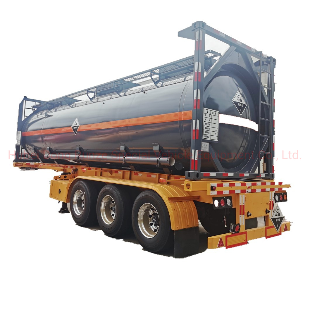 30FT Tank Container Handling Loading Transport Ammonia, Hydrochloric ...