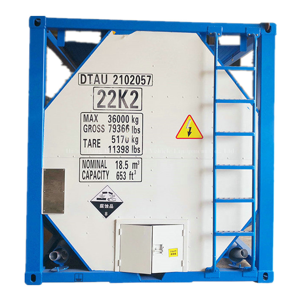 ISO Standard 20FT T7 T14 LDPE PTFE Lined Tank Containers for Chemical ...