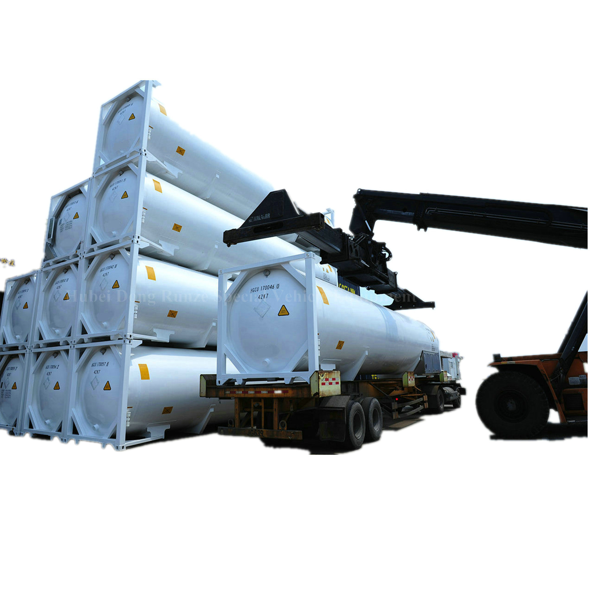LNG, Lch4, LC2h6, LC2h4 Un Portable Tank ASME ISO Tank Container (42K7 ...