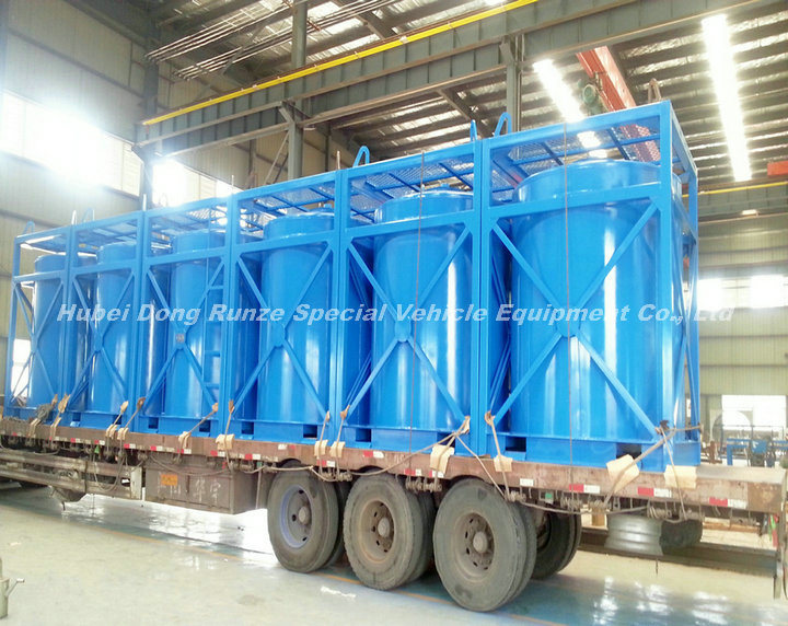 Hydrofluoric Acid Portable IBC Tank Container 5cbm-10cbm Steel Lined ...