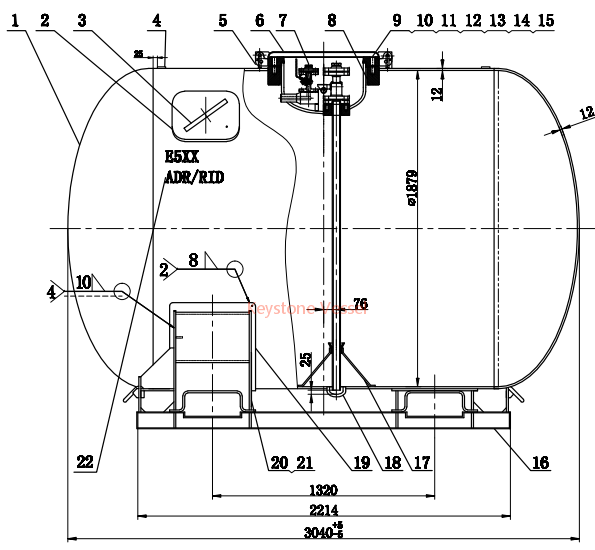 Keystone Vessel Customzing UN Portable Tank and Cylinders