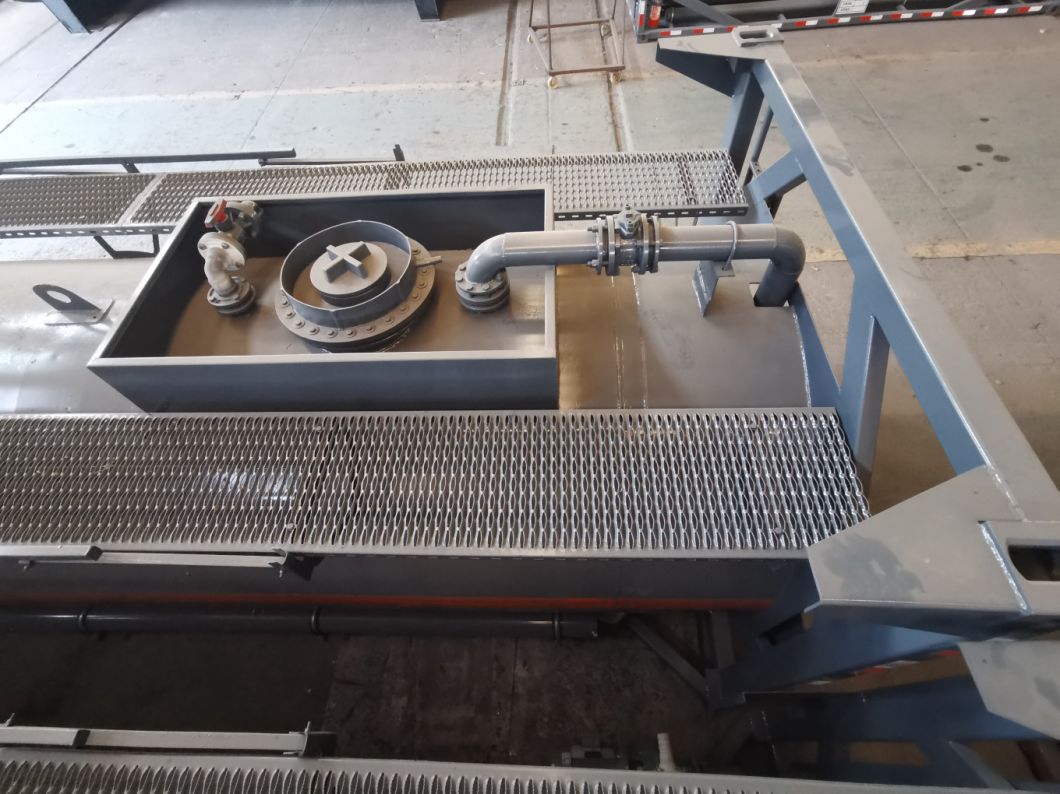 24~26kl Hydrochloric Acid ISO Tank PE Lined 30FT Mounted with Acid Pump ...