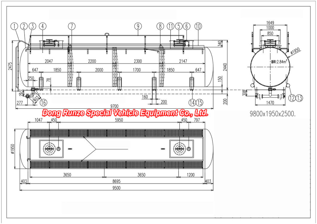 Lined PE 6604 Gallon Sodium Hypochlorite Storage Transportation Tanks ...