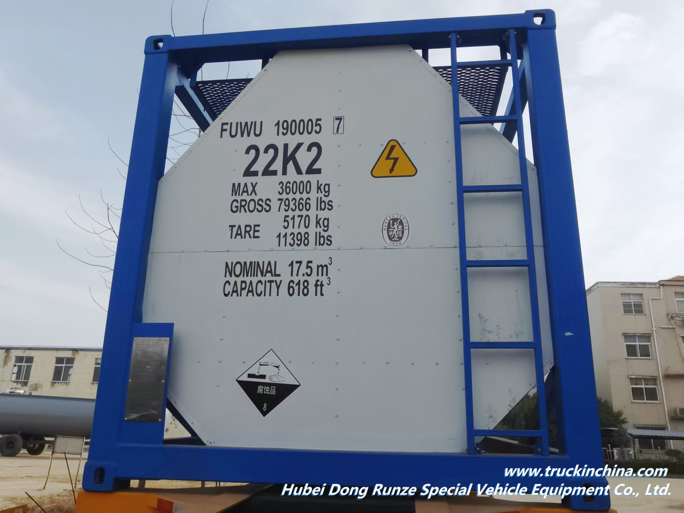 20FT T14 ISO TANK Offshore Lined Tank Container for Sulfuric Acid 17 ...