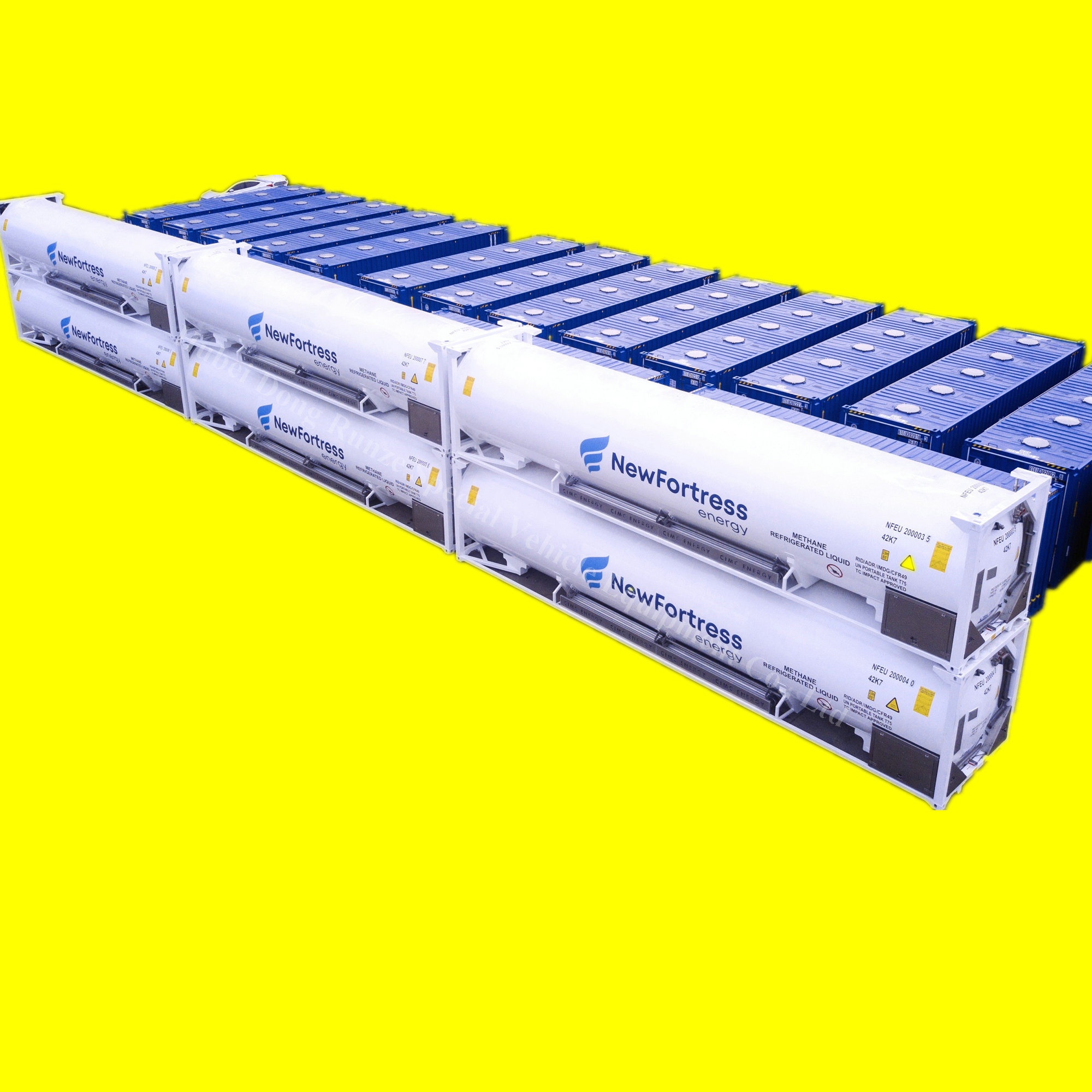LNG, Lch4, LC2h6, LC2h4 Un Portable Tank ASME ISO Tank Container (42K7 ...