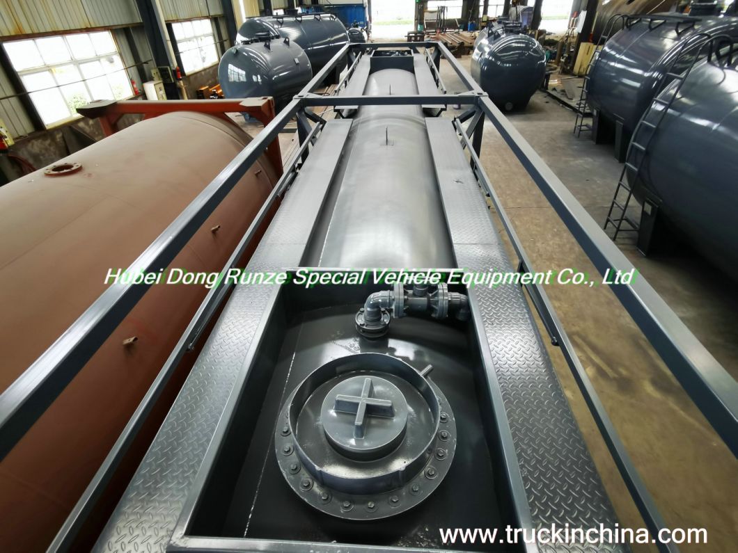 40FT 38KL Lined PE Tank Container for Un 3453 Phosphoric Acid H3po4 ...