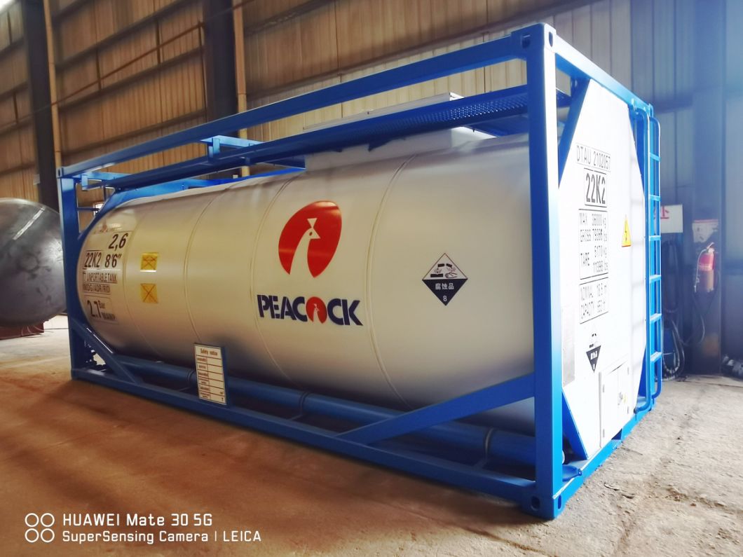 ISO Standard 20FT T7 T14 LDPE PTFE Lined Tank Containers for Chemical ...