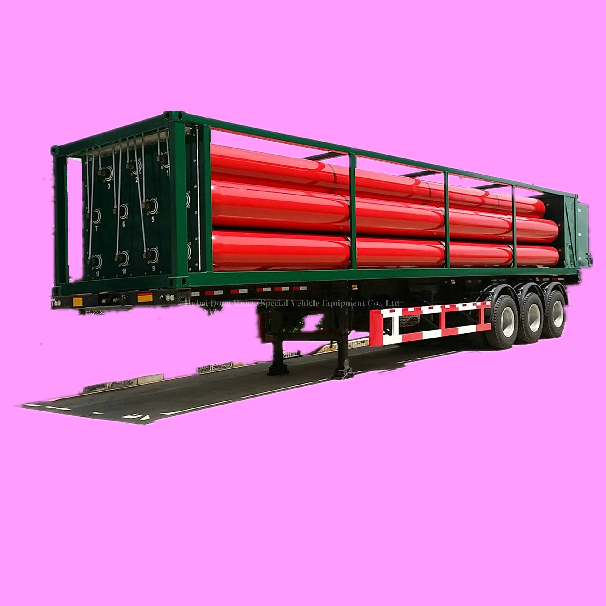 DOT ISO Certificated Skid Hydrogen Gas Cylinder Tubes Container